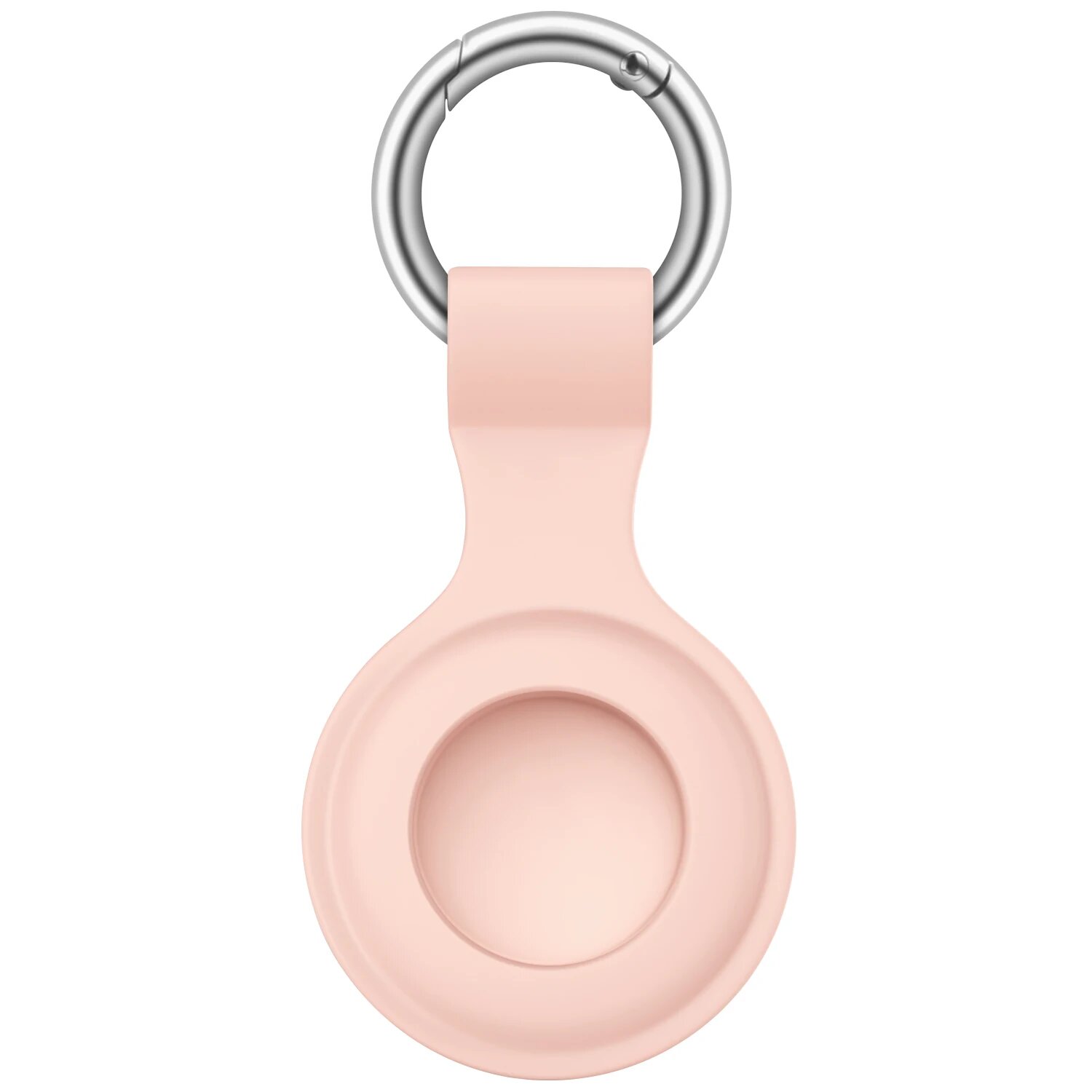 Жидкий силиконовый чехол Tobfit для Apple Airtag Pink