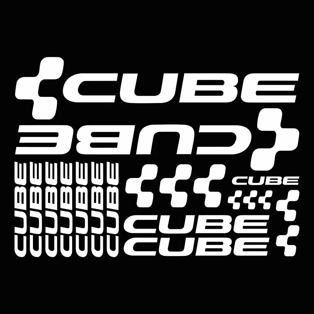 Набор наклеек Cube Adesivi Bici 20 см белый, 27cm
