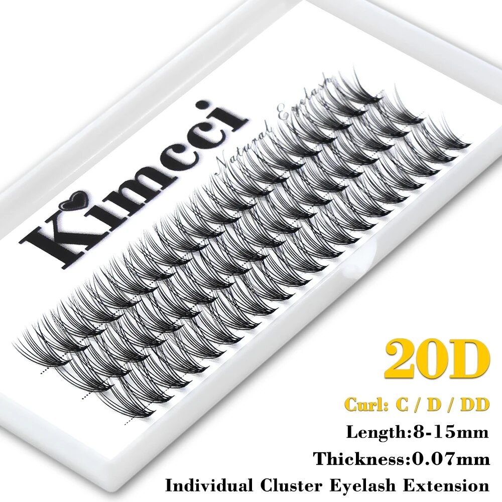 Nакладные ресницы Kimcci 20P 3D, 10 мм, dd