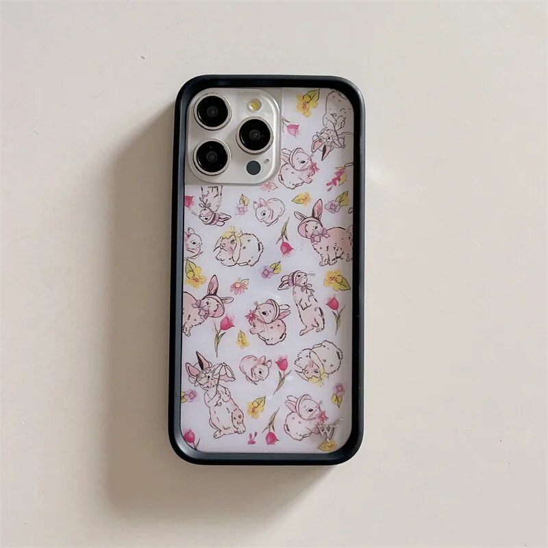 Чехол для iPhone 13 Wildflower Rabbit Grassland, Цвет 4tzduo