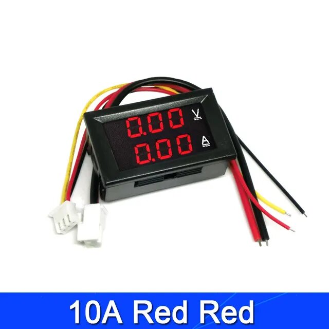 Цифровой вольтметр амперметр Stlxy 0-100V 0-10A 10A Red Red