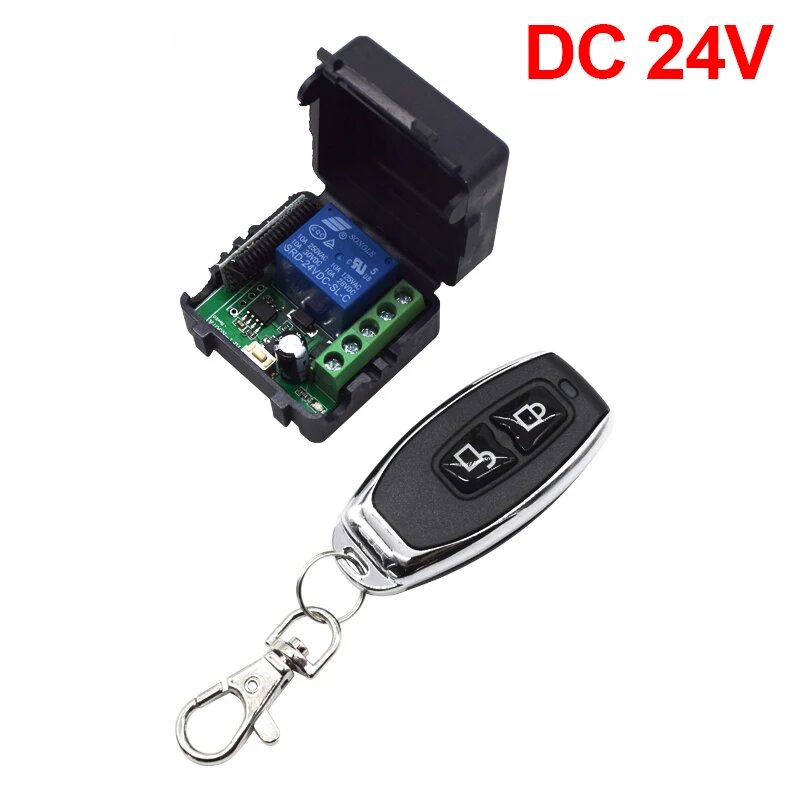 Беспроводной реле пульт дистанционного управления 433 МГц для гаражных ворот DC 24V Set