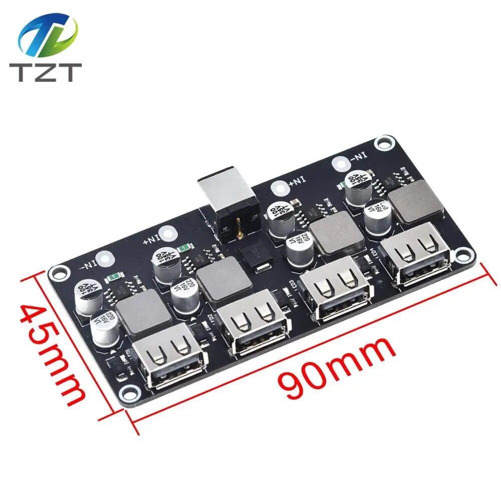 Регулятор напряжения TZT 4 channel USB QC3.0 QC2.0