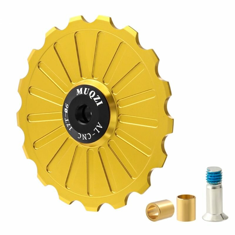 Прочие аксессуары и запчасти для велосипеда, Керамический подшипник заднего направляющего колеса велосипеда - золотой - 17T, 1 комплект