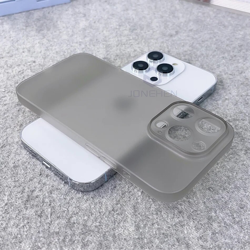 Серый матовый чехол для iPhone 13/14/15/16