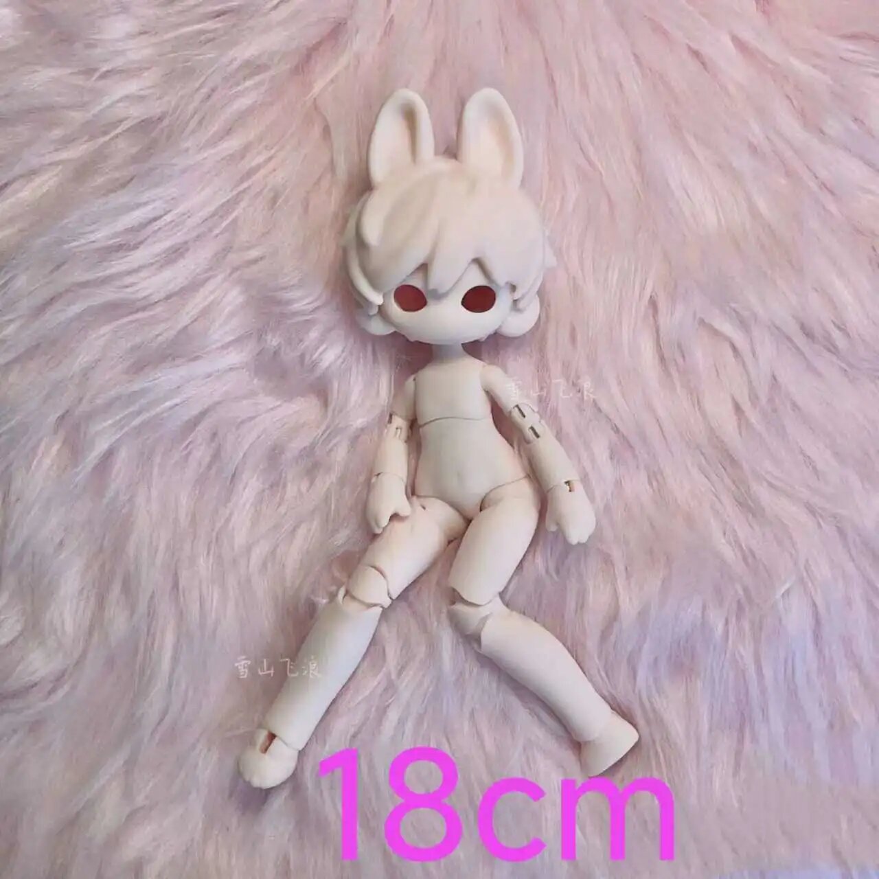 Шарнирная кукла BJD 18см Kawai wawa, оранжевый