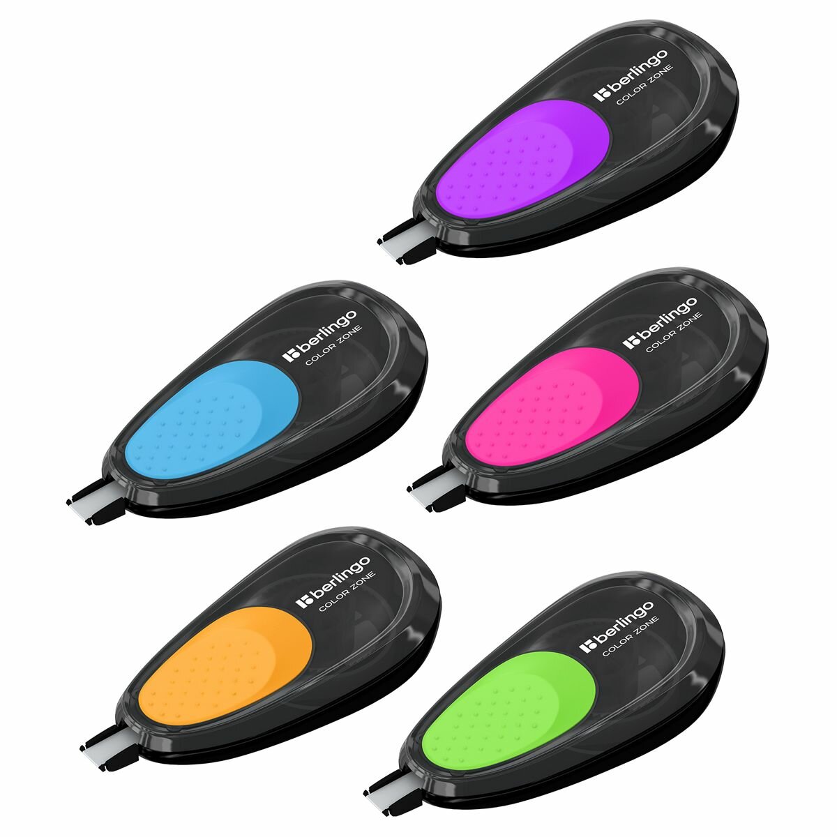 10 шт. корректирующая лента Berlingo 5мм.*8м. "Color Zone" Fks_08220