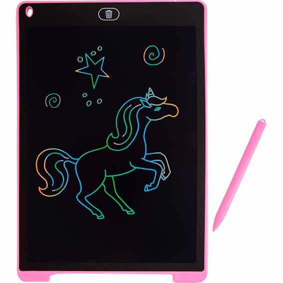 Графический планшет для рисования deVENTE Lcd, 190х290 мм, Со Стилусом, Розовый (4030310)