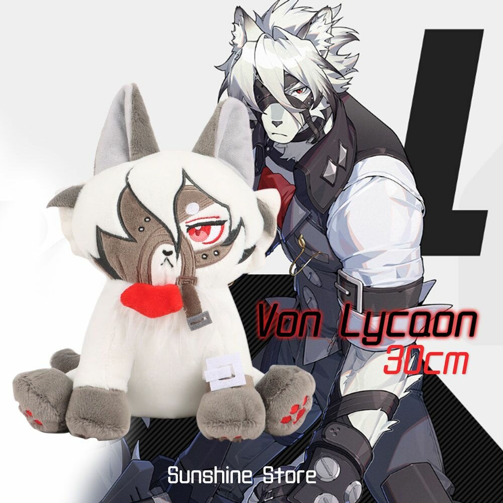Аниме-кукла Zenless Zone Zero Billy the Kid Von Lycaon Кошачья форма 30cm