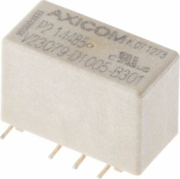 Реле TE Connectivity 5-1393788-8 Реле электромагнитное DPDT Uобмотки 24ВDC 0,5A/125ВAC 5А 1шт