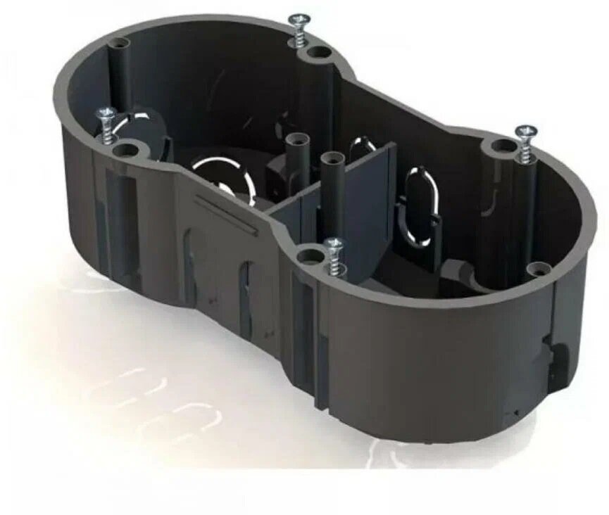 Электро подрозетник для бетона 2-места GREENEL GE40007 ЛОТ 5 шт