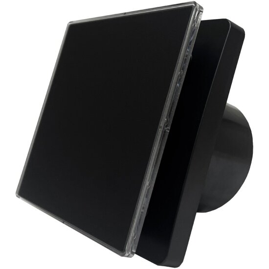 Накладной вентилятор Seicoi SNAD04-01D Matt black glass, T+H