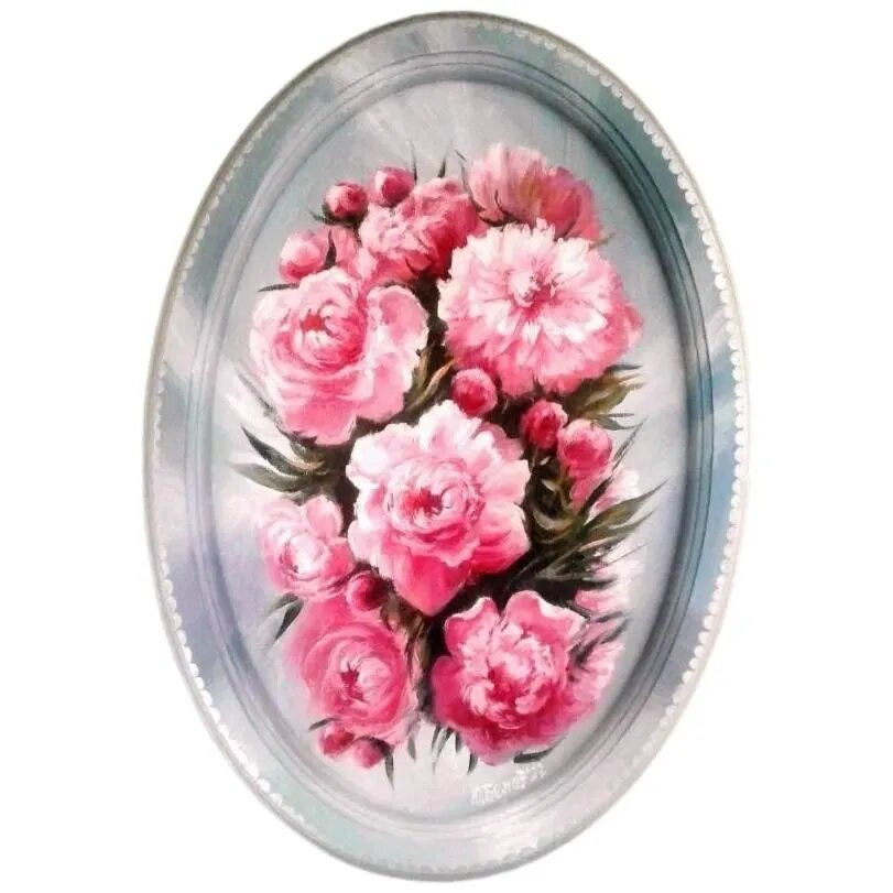 Картина авторская "Пионы". Масло, ручная работа, холст, 26x36 см.