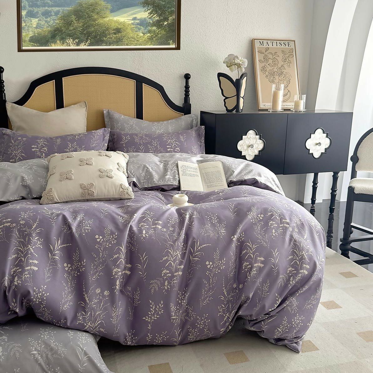 Постельное белье евро Boris Dense, комплект из 6 предметов, мягкое как бархат