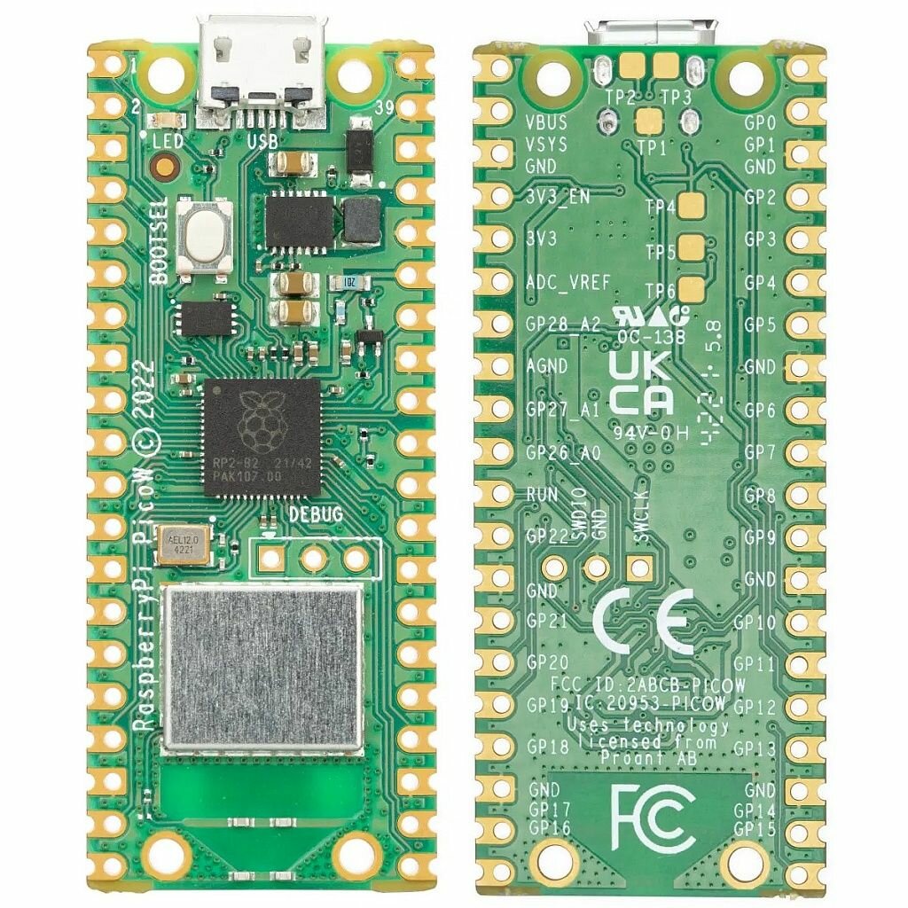 Микрокомпьютер Raspberry Pi Pico W — фото 1