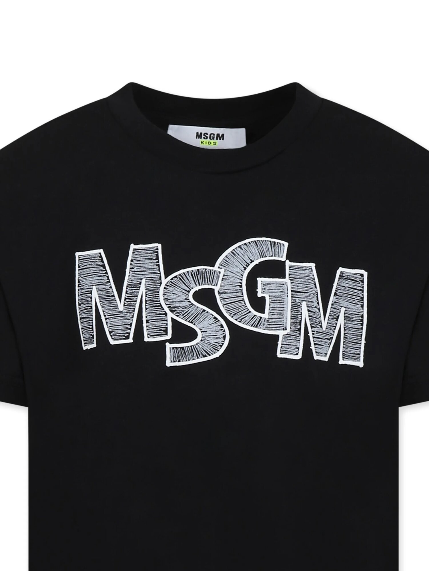 Футболка MSGM Футболка с логотипом, размер 6 лет, черный — фото 1
