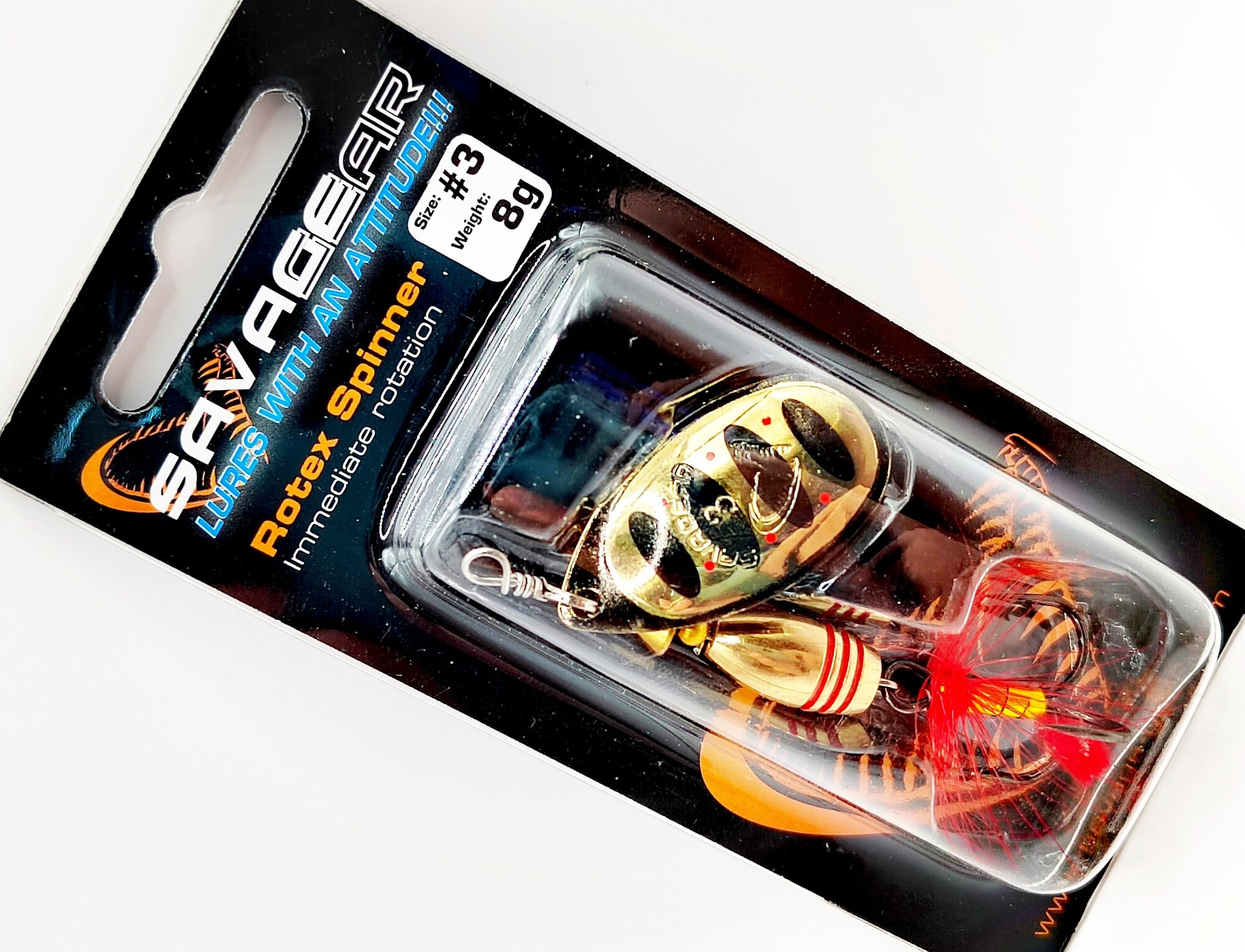 Блесна вращающаяся Savage Gear Rotex Spinner №3 (8гр) #03-Gold