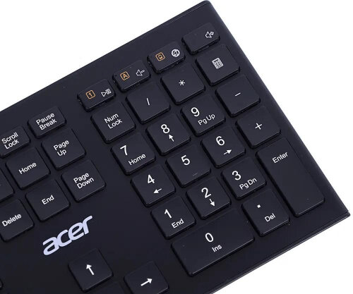 Клавиатура Acer OKR010 USB беспроводная slim черный