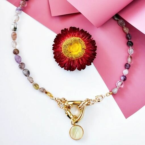 Колье, перламутр