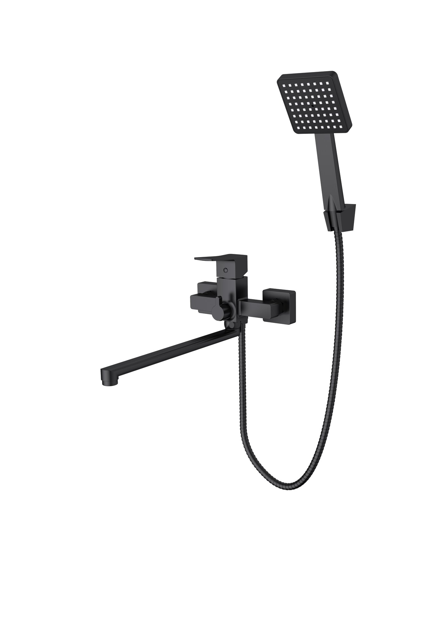 Смеситель для ванны Iddis BREBL00i10 однорычажный с лейкой и шлангом цвет черный