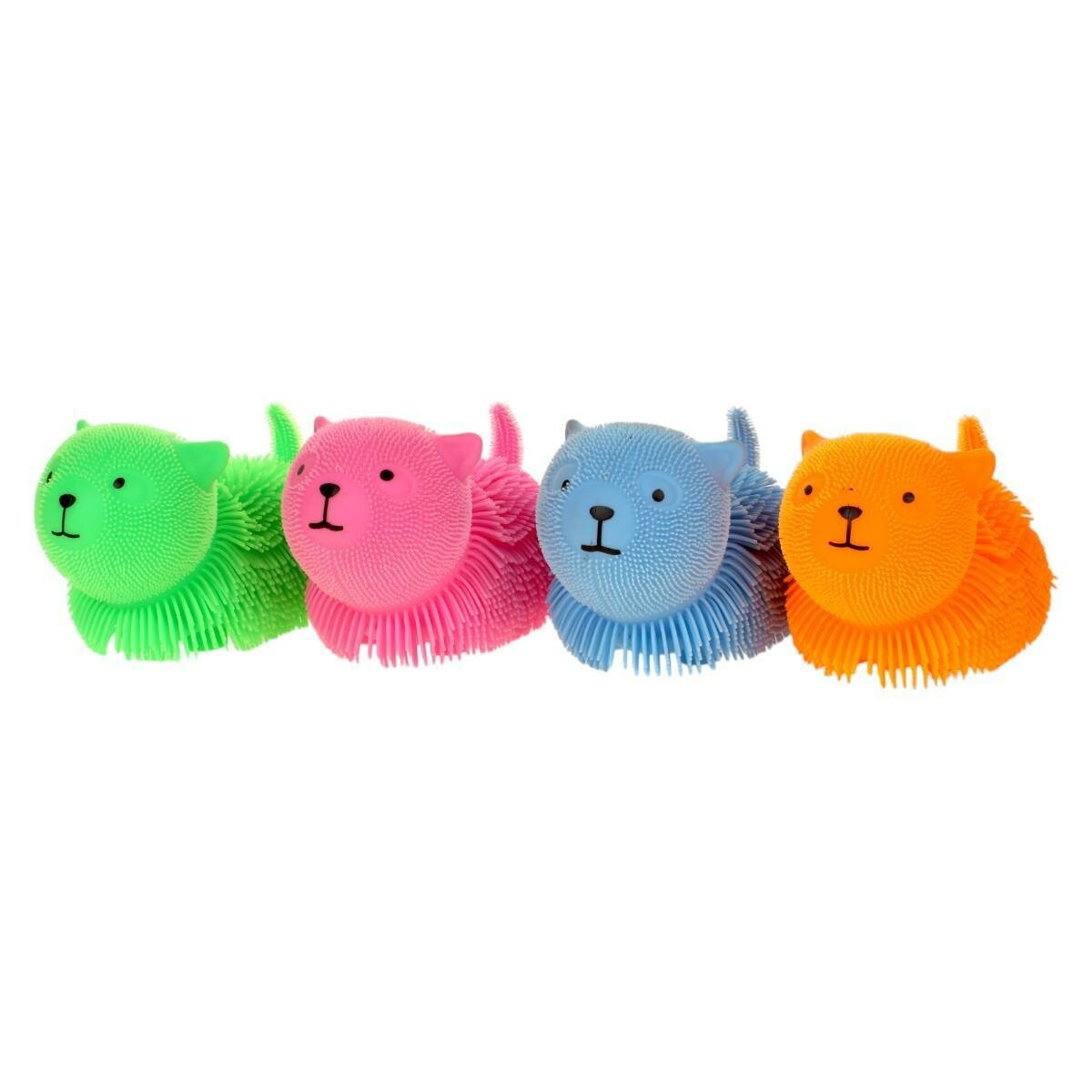 Игрушка-антистресс 'Мякиш волосатик' 20 см, микс цвета, 1 штука, термопластичная резина