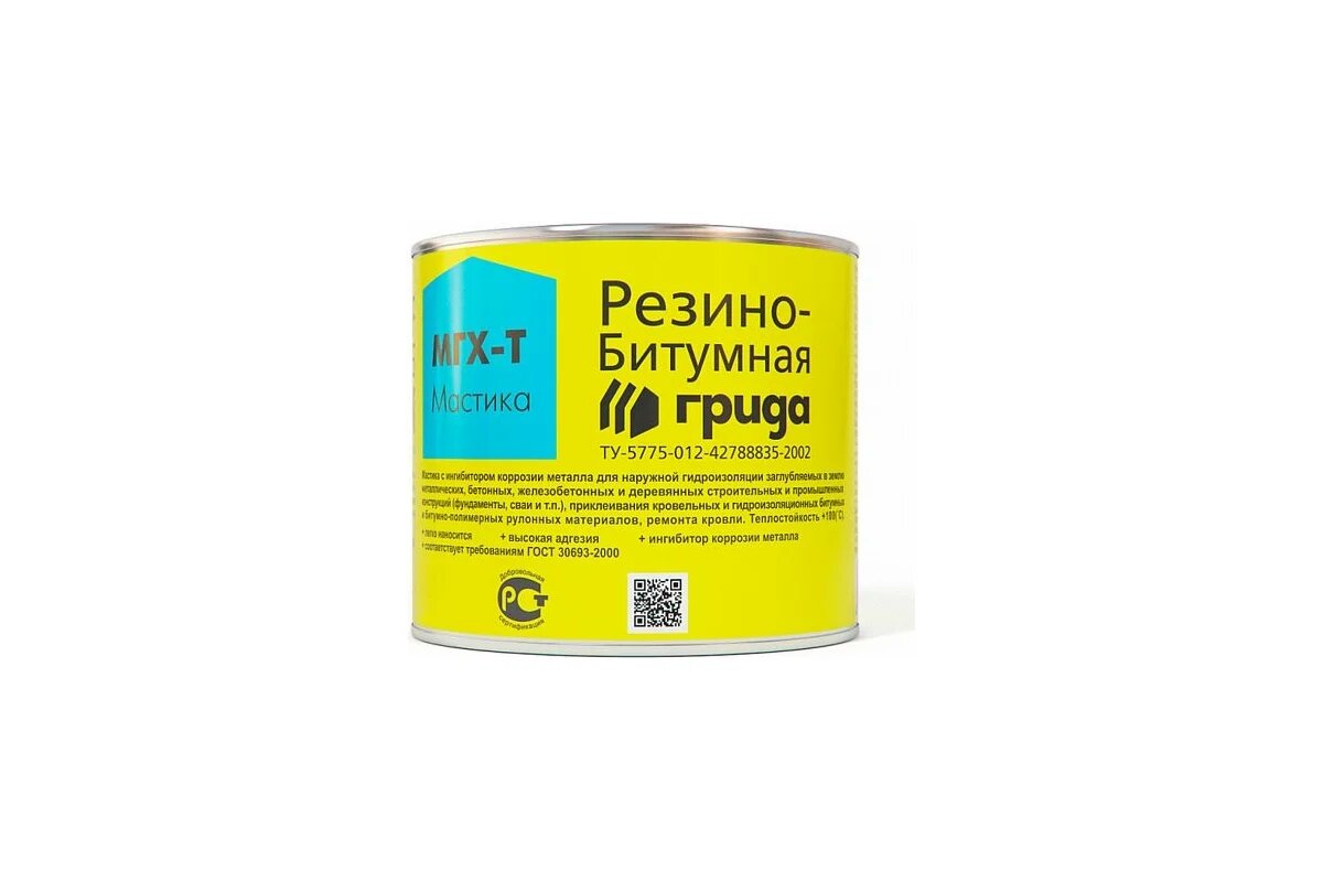Грида мастика резино-битумная МГХ-Т 2 КГ 1/210 206174 НФ-00000242