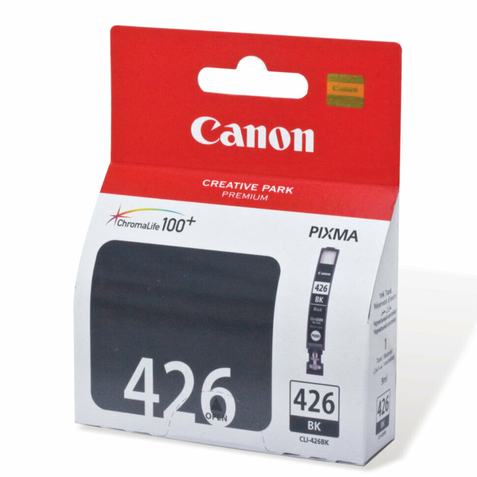 Картридж струйный CANON (CLI-426Bk) Pixma MG5140/MG5240/MG6140/MG8140, черный, оригинальный, 4556B001, 360863