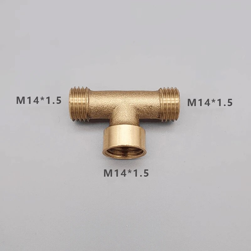 Латунный фитинг для труб с метрической наружной резьбой, 1/2 дюйма