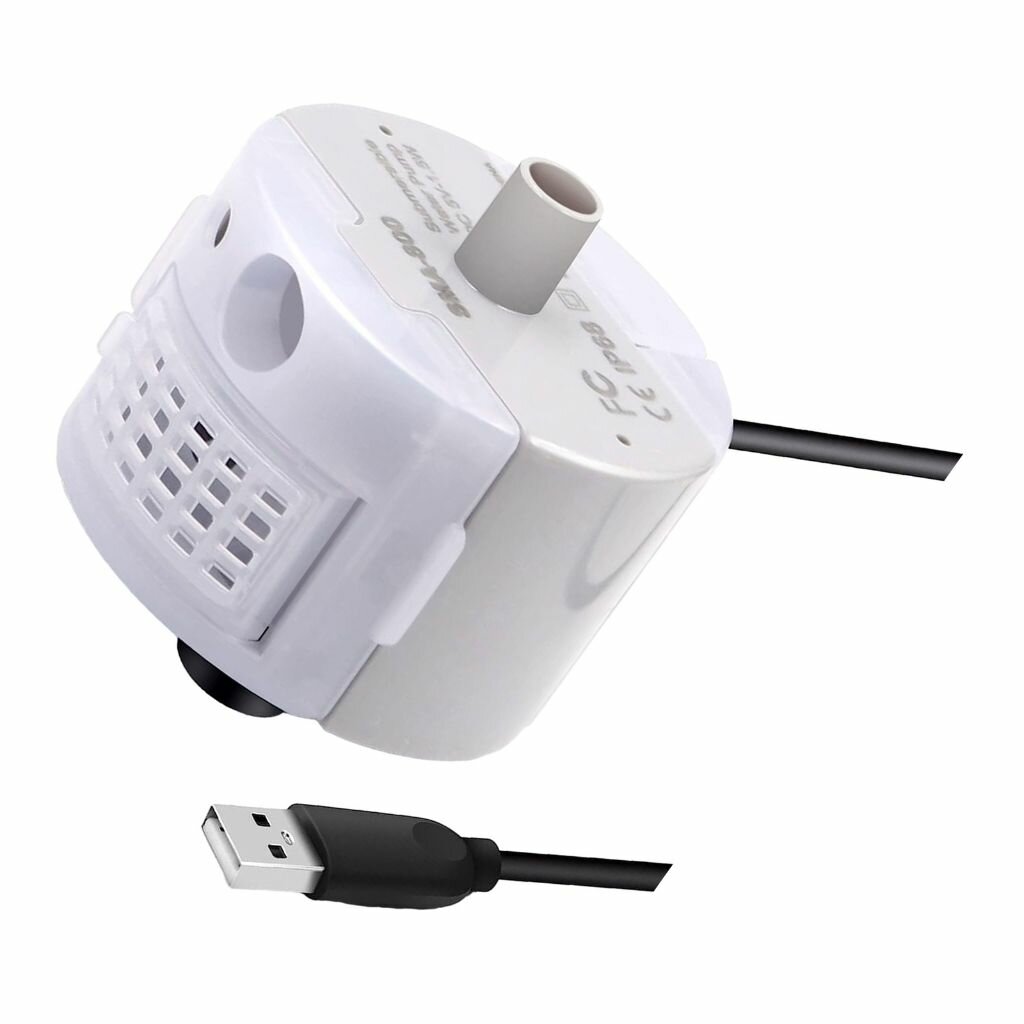 Насос с USB-интерфейсом для аквариумов поилкой домашних животных SMA-800, бесшумный двигатель со светодиодной подсветкой