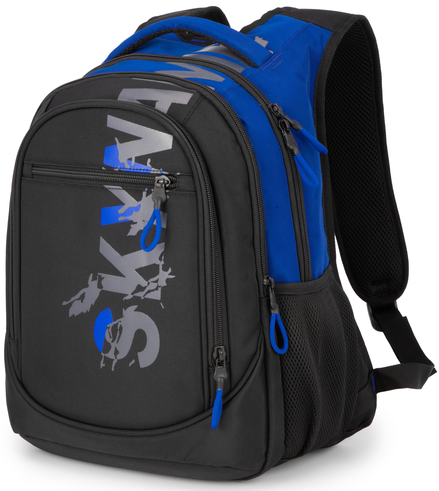 Рюкзак школьный для мальчика подростка черный 22 л А4 SkyName (СкайНейм),