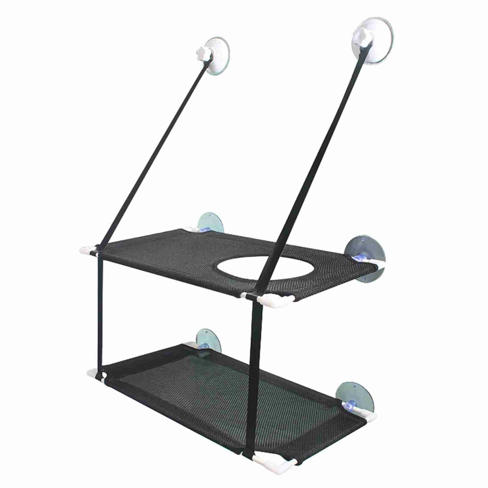 Двойной слой кошачьи окно гамак кошачья окунь Сильные всасывающие чашки кошачьи гамак для окна