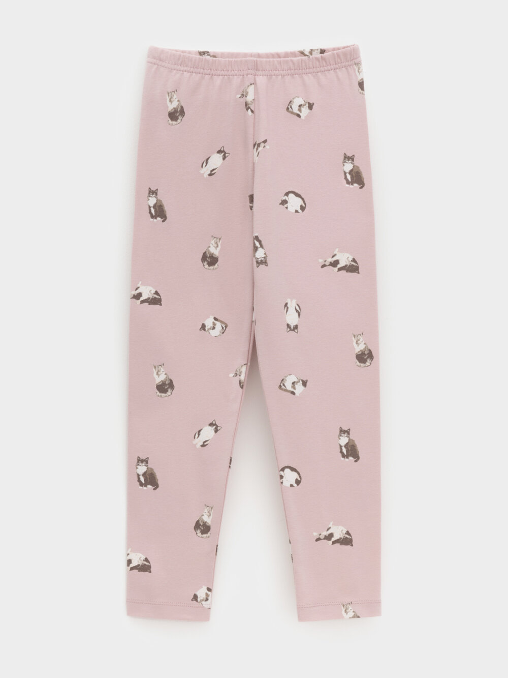 Легинсы КР 4074/розовый лед,кошечки к577