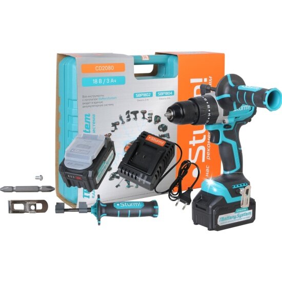 Шуруповерт аккумуляторный Sturm! CD2080 1BatterySystem