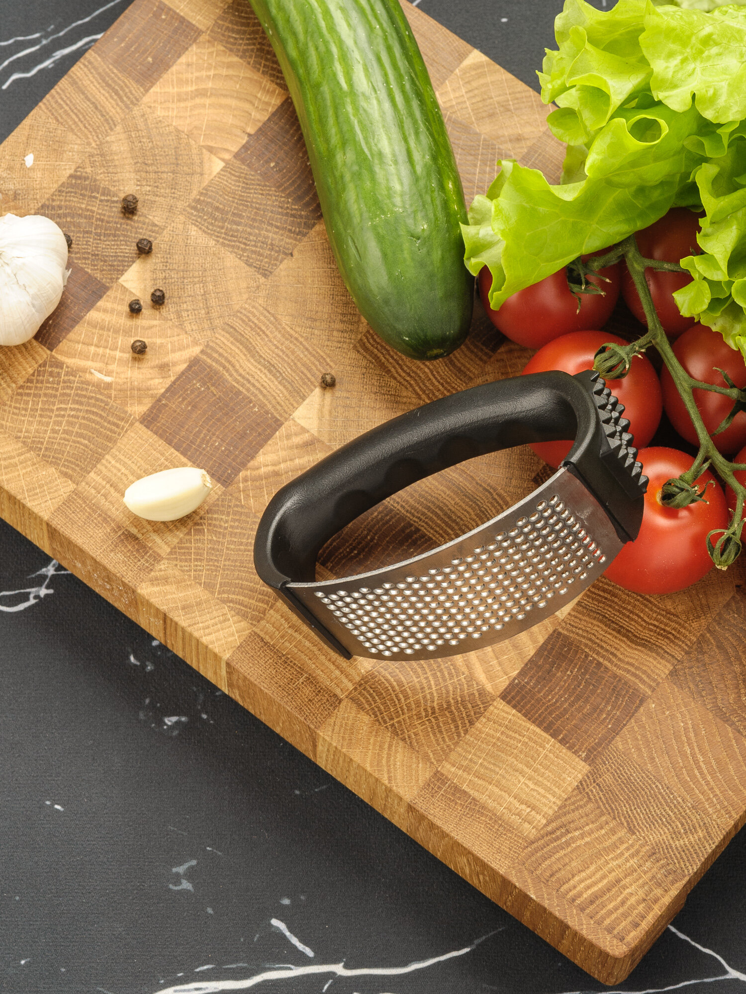 Пресс для чеснока из нержавеющей стали. Чеснокодавилка, для орехов, ягод, с отбойным молотком для мяса.