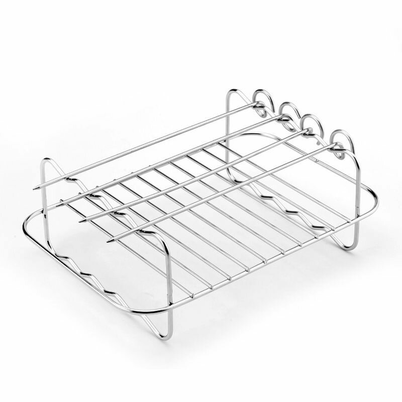 Держатели для мяса на шампурах удобные и термостойкие аксессуары для гриля и шашлыка