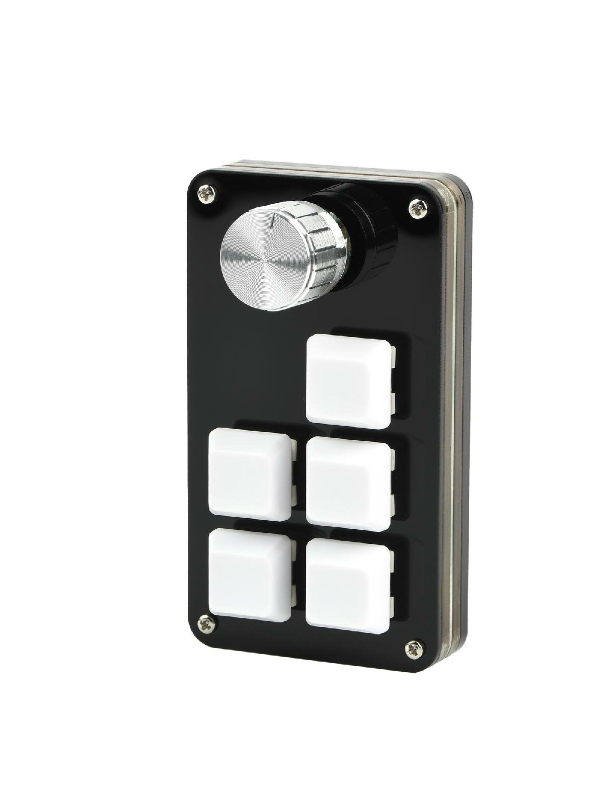 RGB Macro Keypad Macro Knob Keyboard Copy Pastes Mini Gaming Keypad 5 Key 1 knob Mechanical Keyboard for Photoshops
