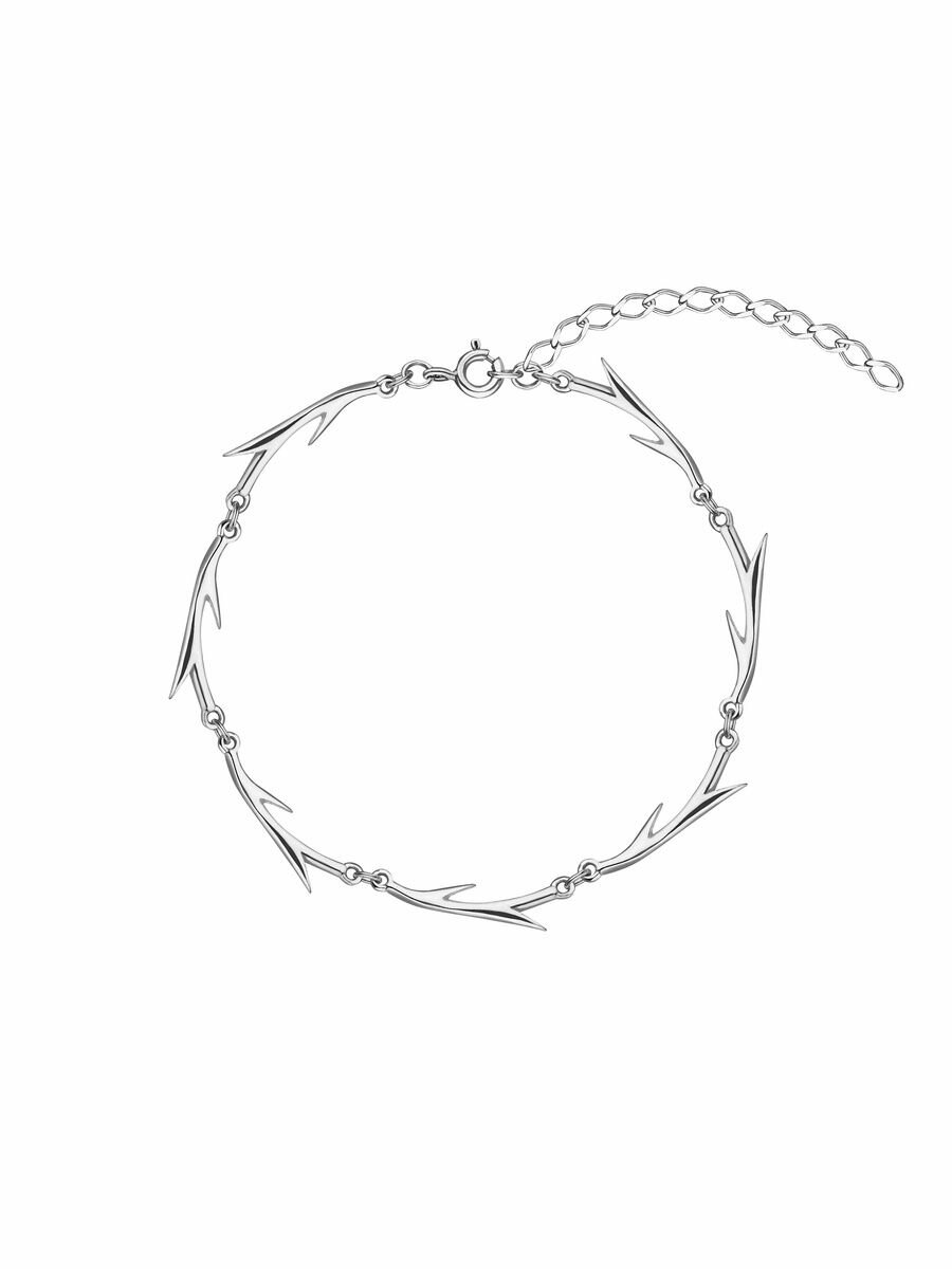 Браслет, серебро, 925 проба, родирование