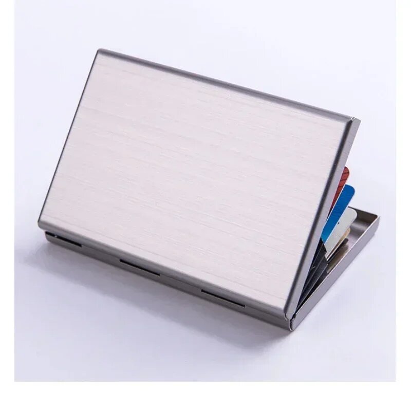 RFID-блокирующий алюминиевый кошелек с логотипом SILVER DRAWING, Blank