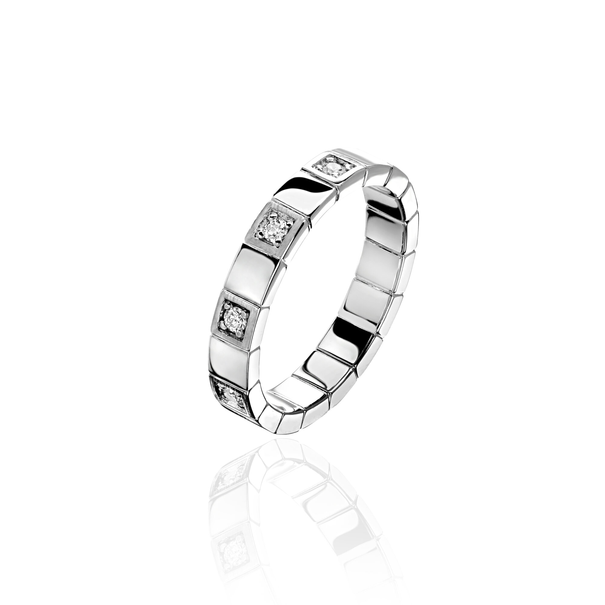 Кольцо, белое золото, 585 проба, бриллиант