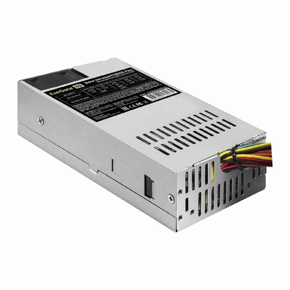 EXEGATE Блок питания EX292235RUS Блок питания 500W F500AS Flex ATX, for ITX case, APFC, КПД 80% 80 PLUS , 4cm fan, 24pin, 4pin, 3xSATA, 2xIDE