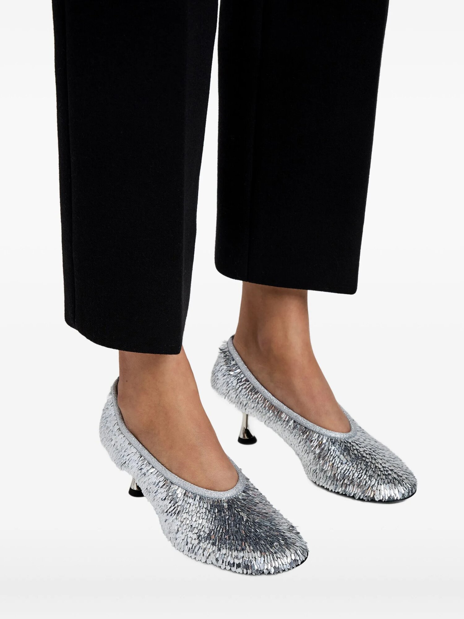 Туфли Proenza Schouler Tee, размер 39, Silver — фото 1