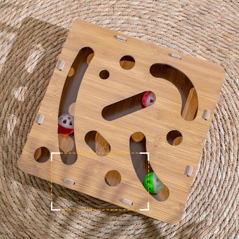 Лабиринт головоломки кота установленный с доской Эко для крытой игры