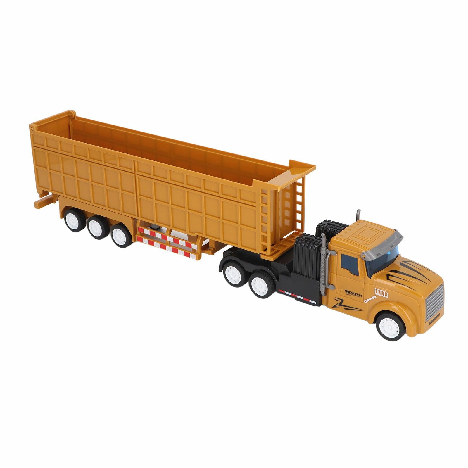 Дистанционно управляемый самосвал с двойным уровнем для мальчиков, электрический строительный автомобиль с функцией света и звука