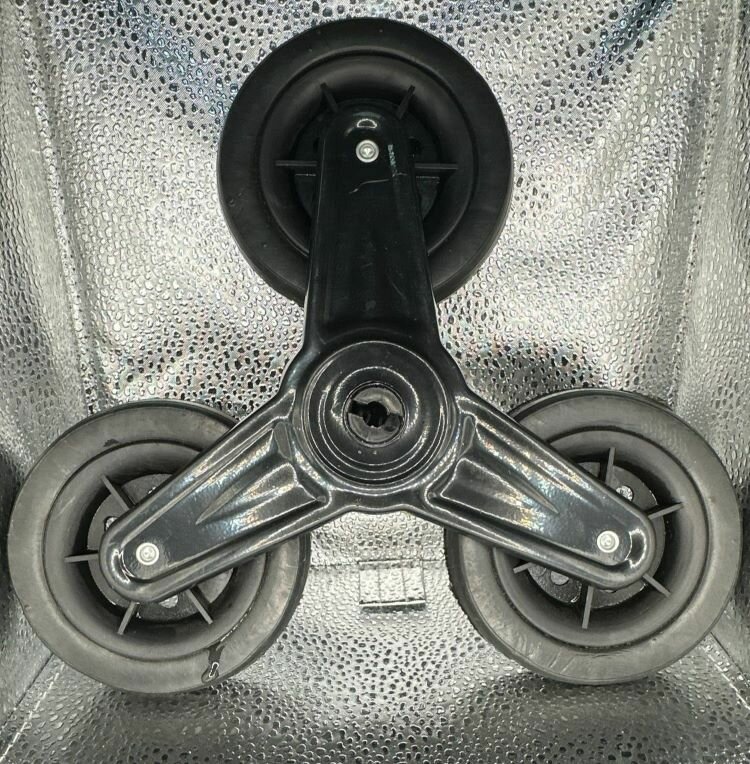 Колесо (3 шт; 88 мм) комбинированное пластиковое для перемещения по лестницам 093546