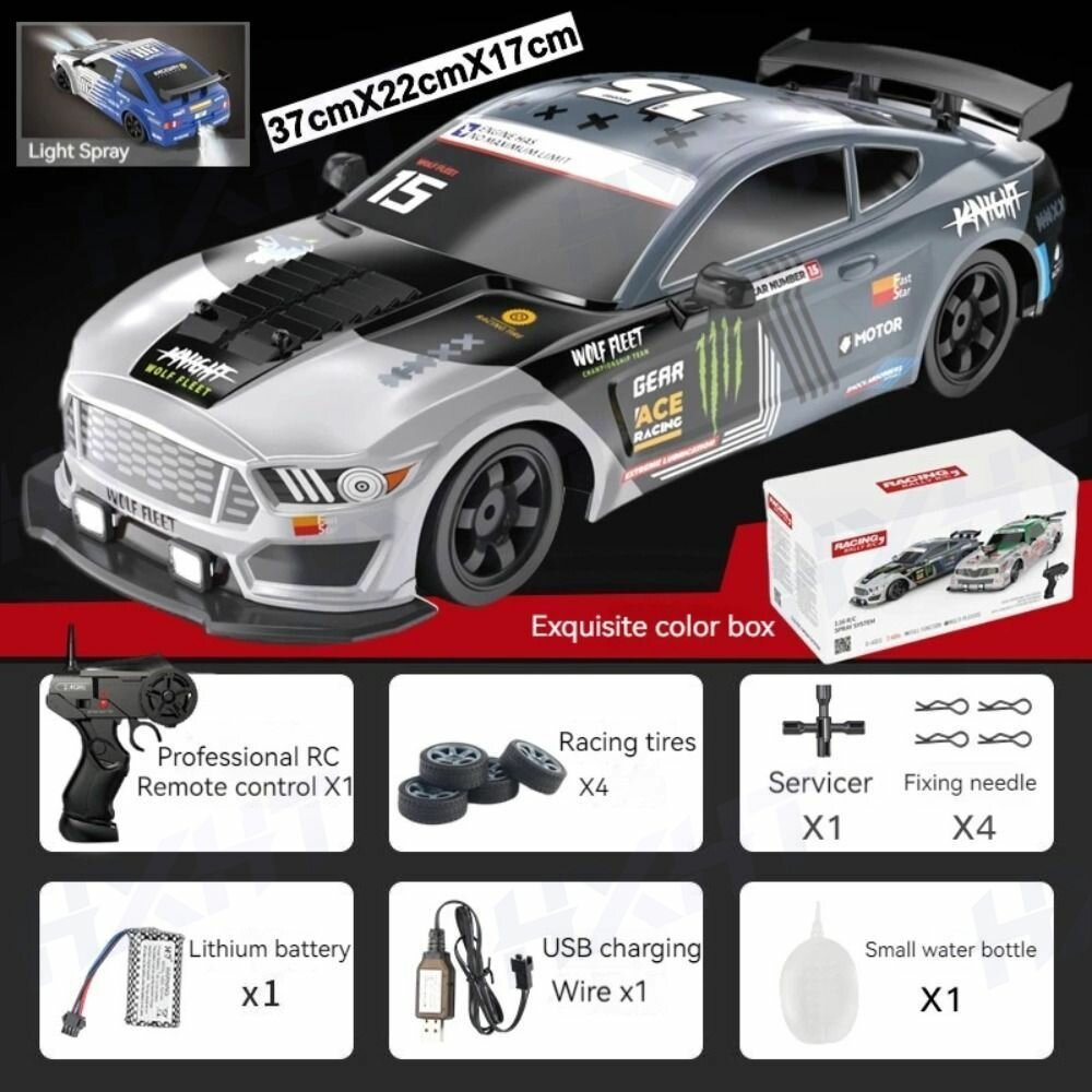 RUNSTAR 1:16 RC Электрический Гоночный Дрифт Автомобиль С Функцией Распыления