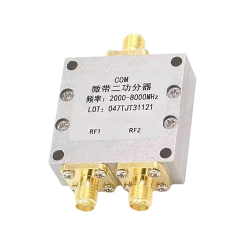 SMA Power Splitter 2-полосный Высокочастотный делитель сигнала частотой от 2000 до 8000 МГц, простой в использовании для систем беспроводной связи