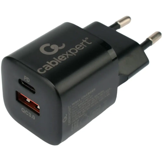 Cablexpert MP3A-PC-47 Зарядное устройство USB (Вых. DC5/9/12V, 20W, USB, USB-C)