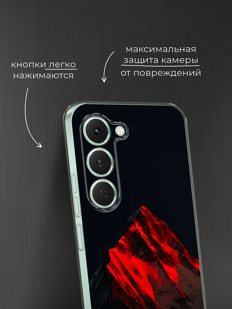 Чехол на Tecno Spark 40 Pro / Текно Спарк 40 Про с принтом Красная гора — фото 1