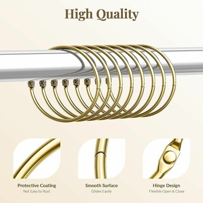 Кольца для шторки в ванной