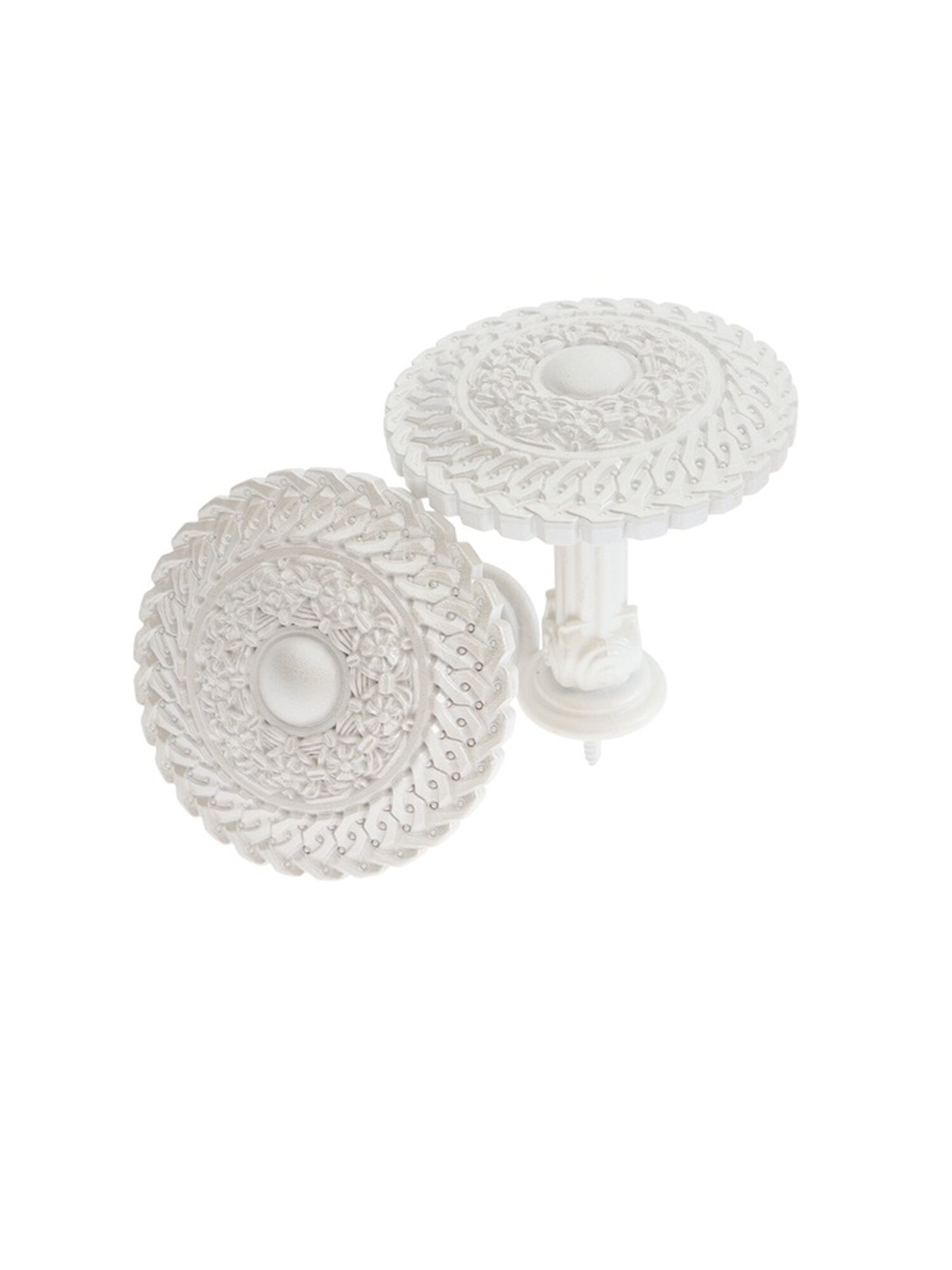 Крючок для штор CAPPIO KS030, d=95 мм, цвет белый, 2 шт 10906504